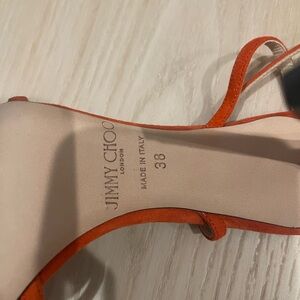 Jimmy Choo | Shoes | Jimmy Choo Mimi 0 Orange Suede 38 Eu 8 Us Strappy ...